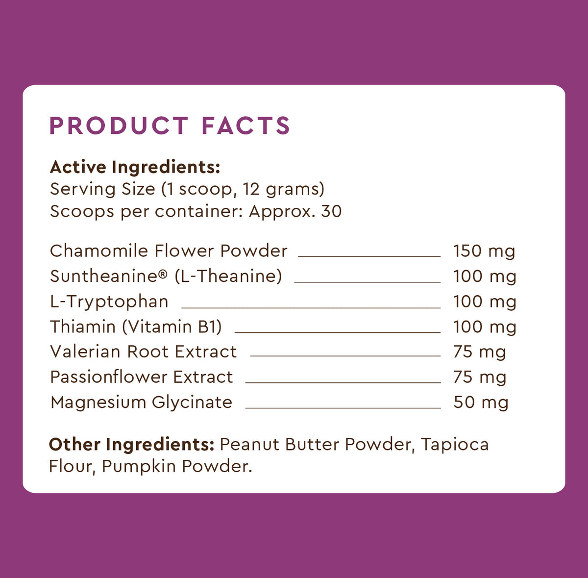 Infinite Pet Premium Calm & Comfort Powder